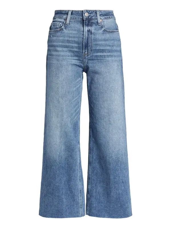 Paige Anessa Wide-leg Jeans - Blue
