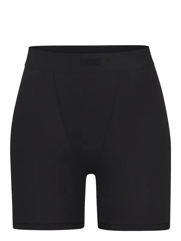 SKIMS Boyfriend Boxer Shorts - Black
