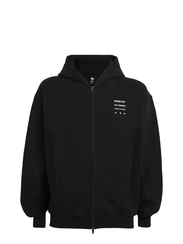REPRESENT Uprising Zip-up Hoodie - Black