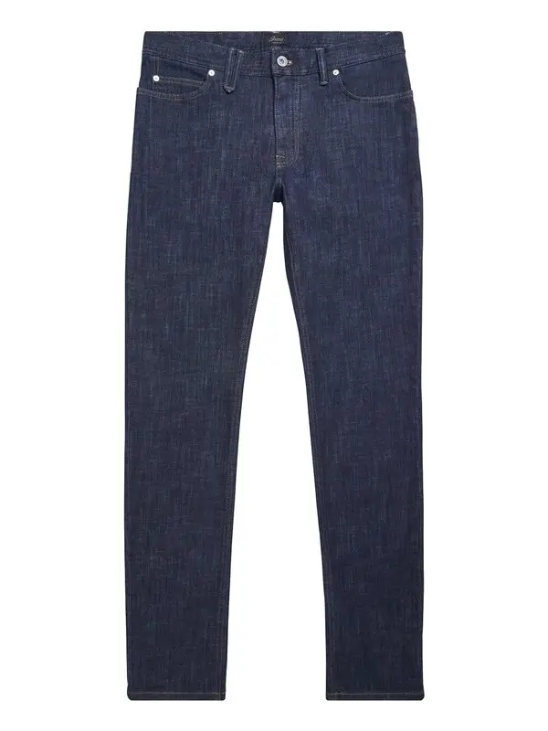 Brioni Organic Denim Meribel Straight Jeans - Blue