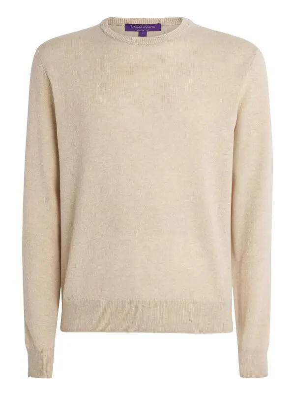 Ralph Lauren Purple Label Cashmere Crew-neck Sweater - Beige