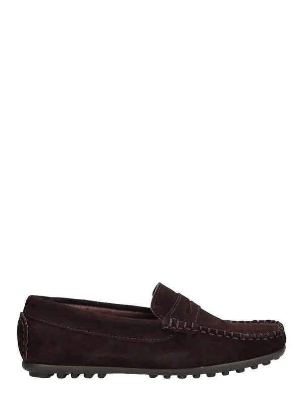 PAPOUELLI Suede Felix Loafers - Brown