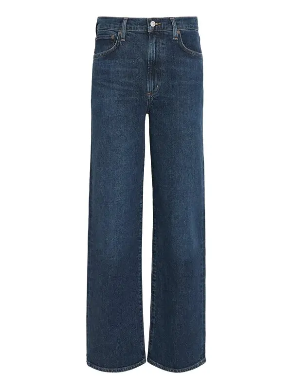 AGOLDE Harper Mid-rise Straight Jeans - Blue