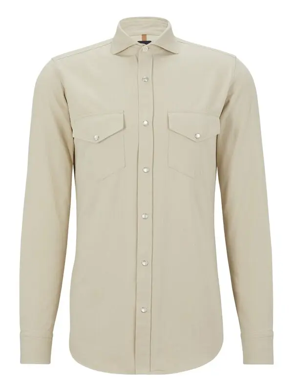 BOSS Denim Shirt - Beige