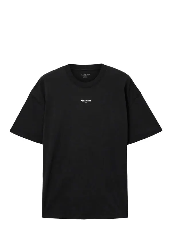 ALLSAINTS Organic Cotton Mikro Oversized T-shirt - Black