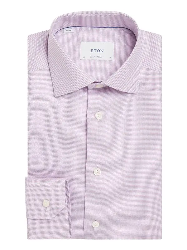 Eton Cotton Twill Contemporary Fit Shirt - Pink