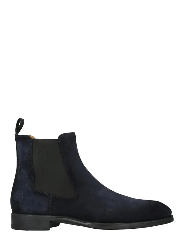 Magnanni Suede Madison Chelsea Boots - Navy