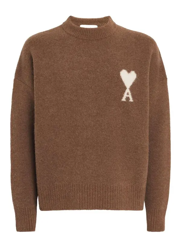 Ami De Coeur Alpaca-blend Sweater - Brown