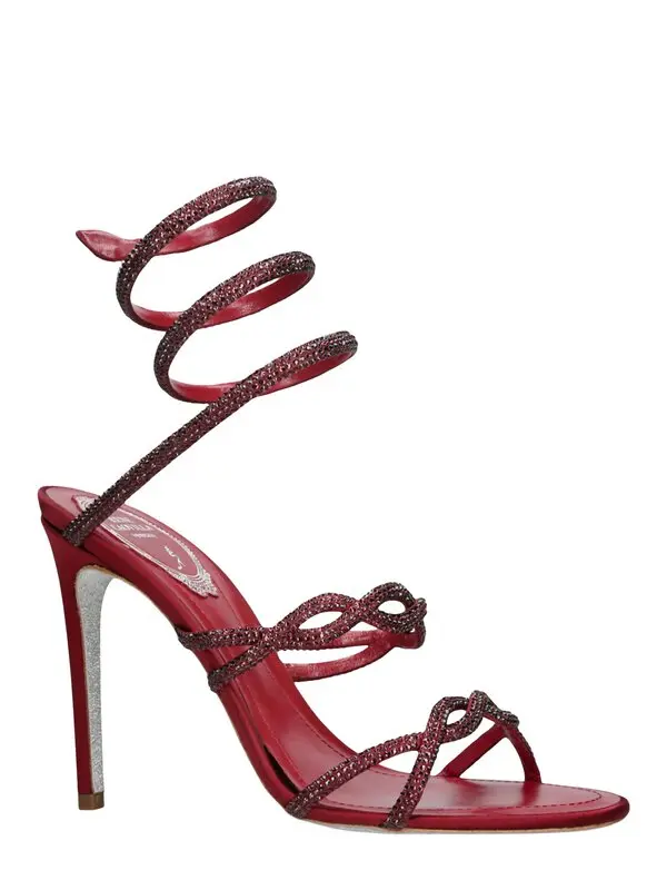 Rene Caovilla Embellished Cleo Sandals - Red