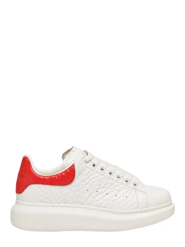 Alexander McQueen Leather Oversized Sneakers - White