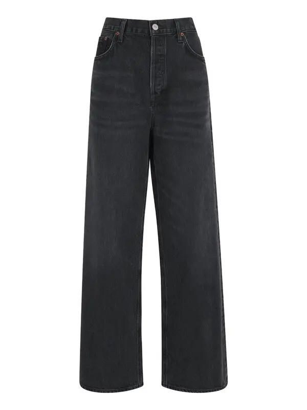 AGOLDE The Low-slung Baggy Jeans - Black