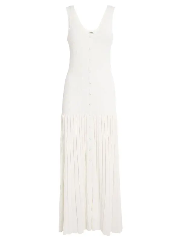 Sandro Knitted Midi Dress - Beige