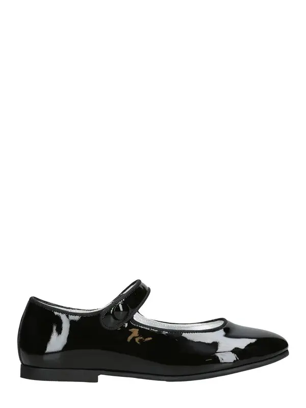 PAPOUELLI Patent Leather Angelica Mary Janes - Black