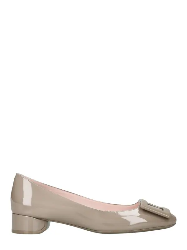 ROGER VIVIER Patent Leather Ballet Flats - Brown
