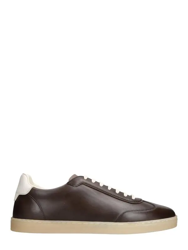 Brunello Cucinelli Leather Sneakers - Brown