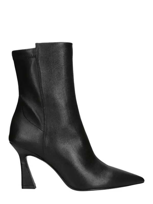 STUART WEITZMAN Leather Vinnie Ankle Boots 85 - Black