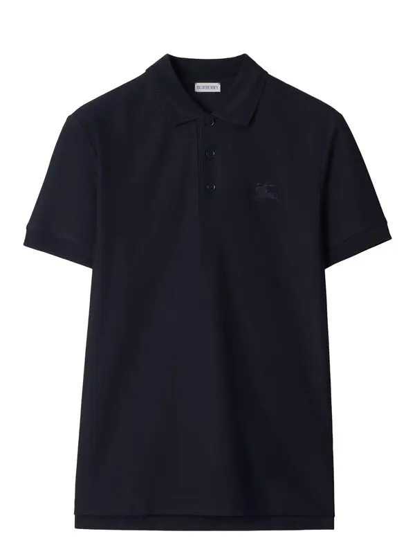 Burberry Cotton Ekd Polo Shirt - Blue