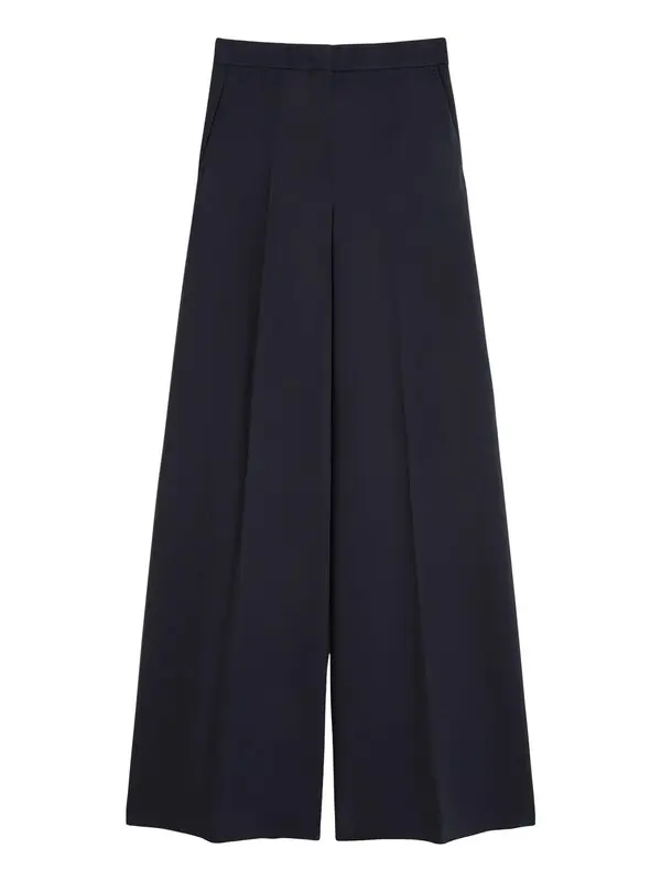 Max Mara Jersey Wide-leg Trousers - Blue