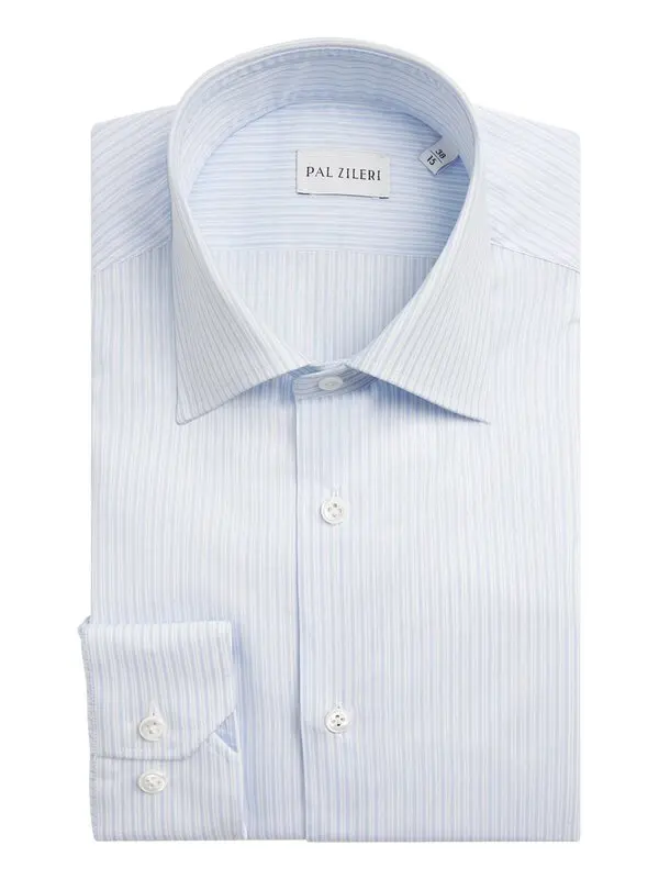 Pal Zileri Cotton Stripe Shirt - Blue