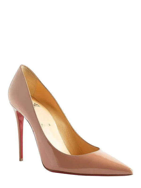 CHRISTIAN LOUBOUTIN Kate Patent Pumps 100 - Nude
