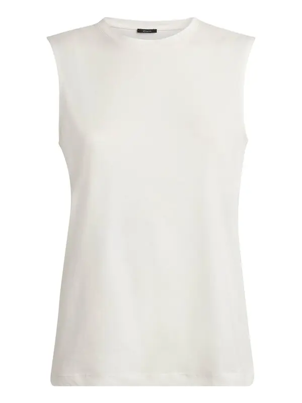 JOSEPH Cotton-silk Tank Top - Ivory