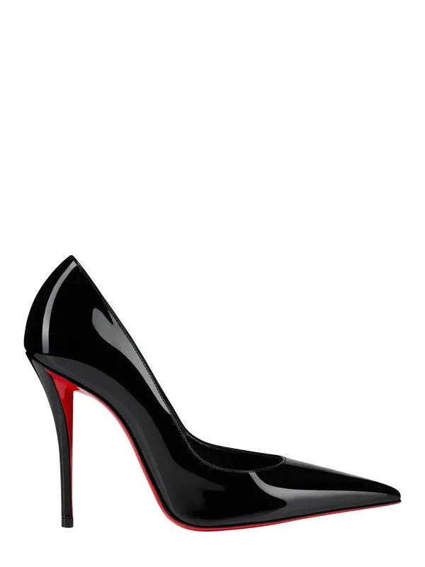 CHRISTIAN LOUBOUTIN Miss Z Patent Leather Pumps - Black