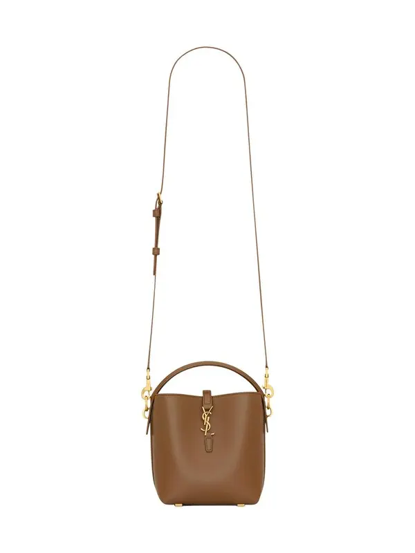 Saint Laurent Mini Le 37 Bucket Bag - Brown