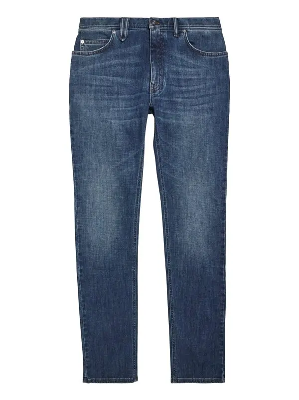 Brioni Organic Denim Meribel Straight Jeans - Blue