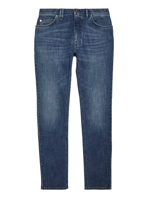 Brioni Organic Denim Meribel Straight Jeans - Blue
