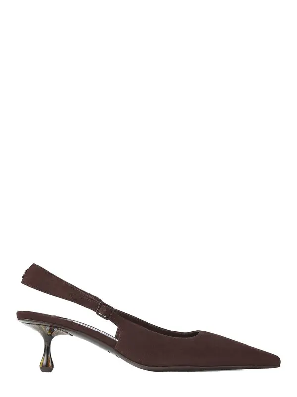 JIMMY CHOO Amel 50 Leather Slingback Pumps - Brown