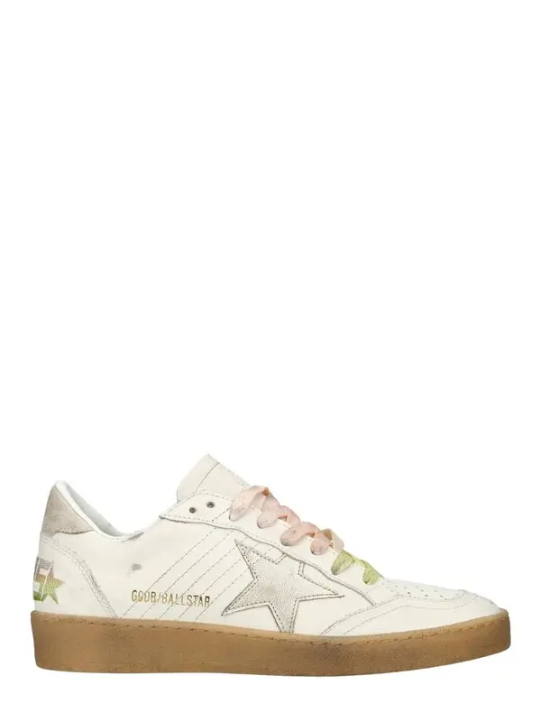 GOLDEN GOOSE Ball Star Leather Sneakers - White