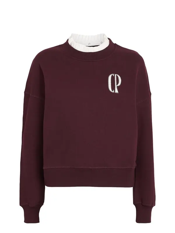 Claudie Pierlot Cotton-blend Logo Sweatshirt - Red