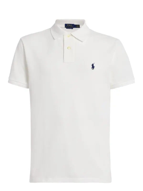 Polo Ralph Lauren Cotton Mesh Custom-fit Polo Shirt - White