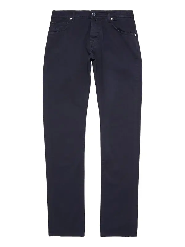 Jacob Cohen Cotton-rich Slim Trousers - Navy
