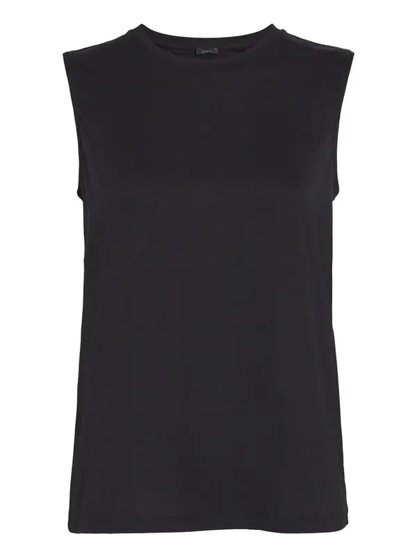 JOSEPH Cotton-silk Tank Top - Black