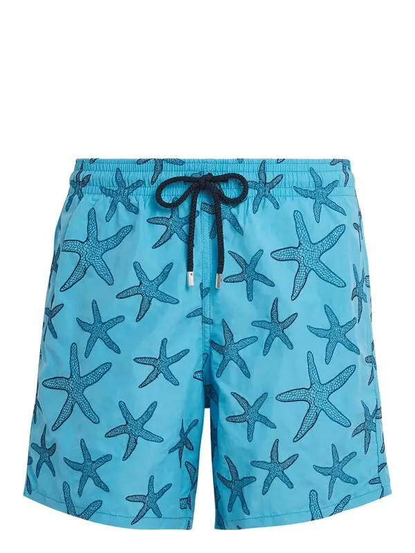 Vilebrequin Embroidered Starfish Mistral Swim Shorts - Blue