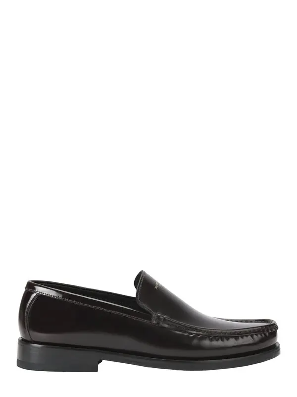 Kurt Geiger Leather Denman Loafers - Burgundy