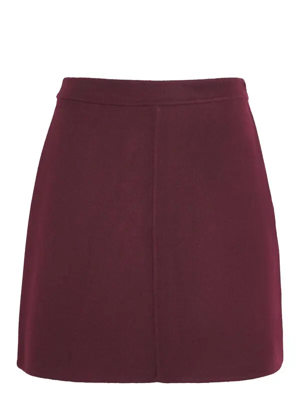 Claudie Pierlot Wool Mini Skirt - Red