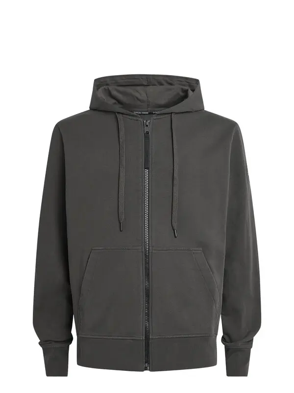 Canada Goose Cotton Zip-up Huron Hoodie - Black