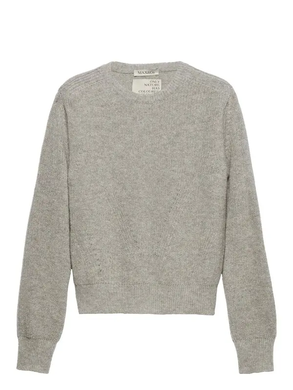 Max & Co. Cotton-blend Rib-knit Sweater - Beige