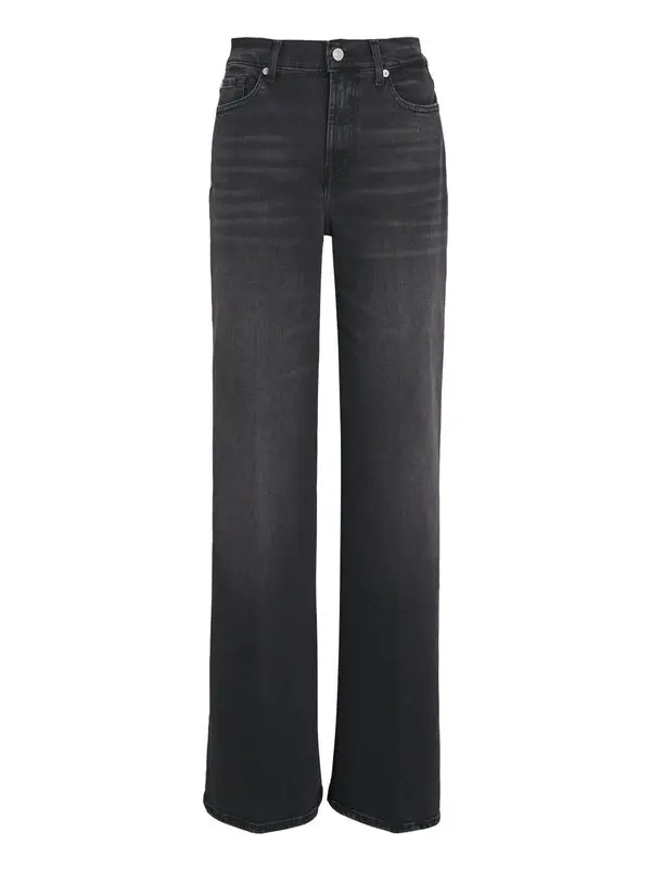 7 For All Mankind Luxe Vintage Lotta Flared Jeans - Black