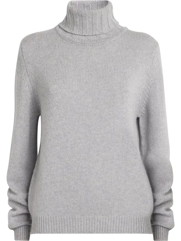 Harrods Cashmere Rollneck Sweater - Grey