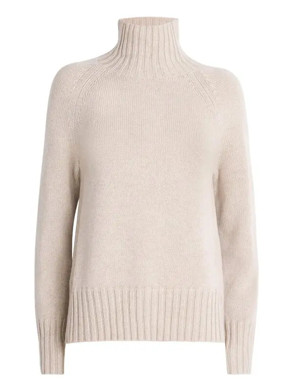 Max Mara Wool-cashmere Rollneck Sweater - Beige