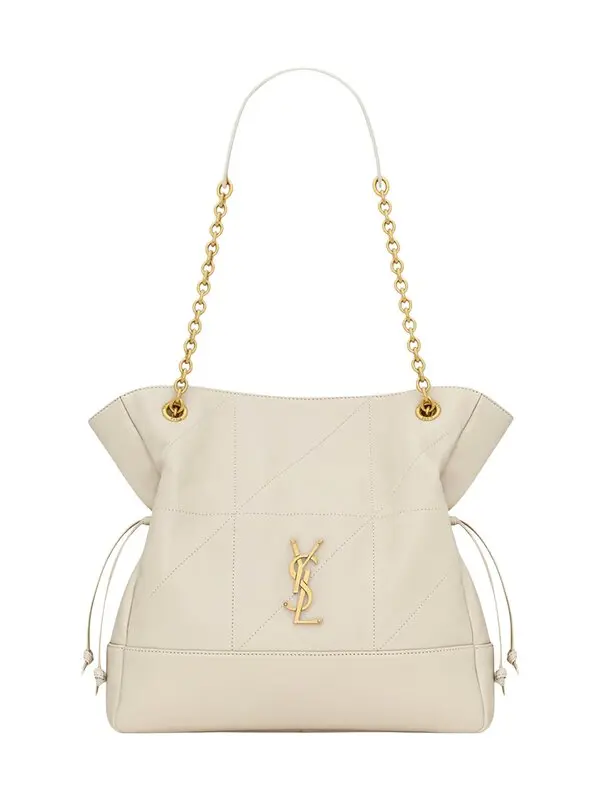 Saint Laurent Small Lambskin Jamie Shoulder Bag - White