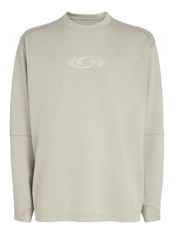 MAISON MARGIELA X Salomon Logo Long-sleeve T-shirt - Beige