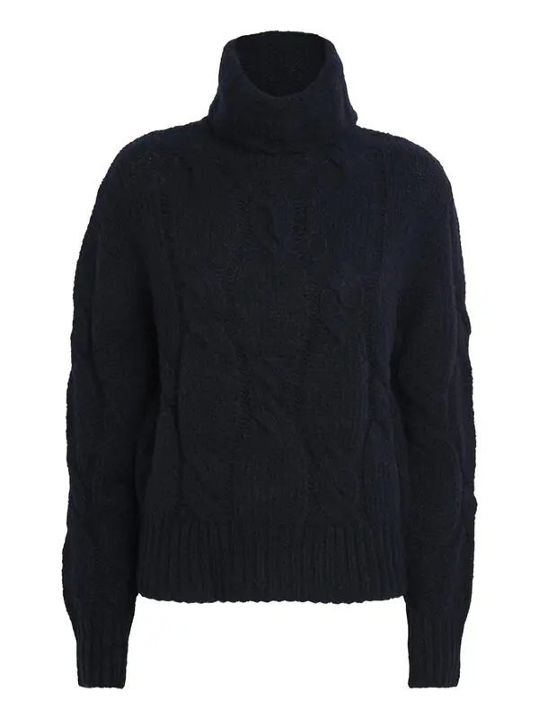 Max & Co. Wool-blend Rollneck Sweater - Blue