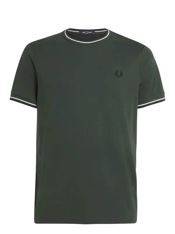 Fred Perry Cotton Twin Tipped T-shirt - Green