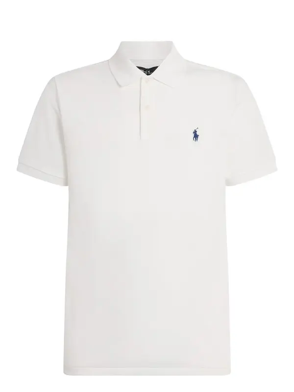 Rlx Ralph Lauren Stretch-cotton Performance Tailored Polo Shirt - White