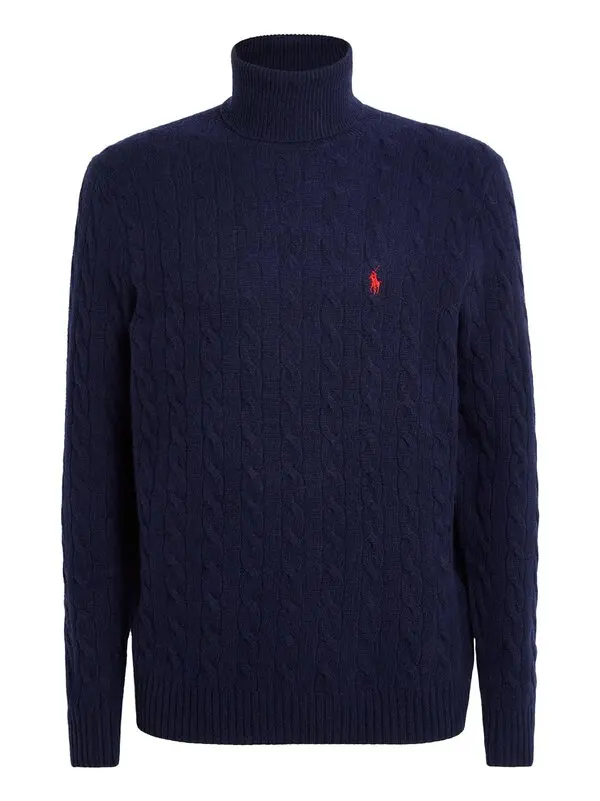Polo Ralph Lauren Wool-cashmere Rollneck Sweater - Blue