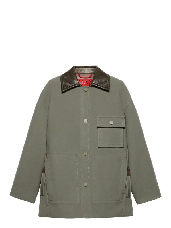 Max & Co. Tailored Virgin Wool Coat - Green